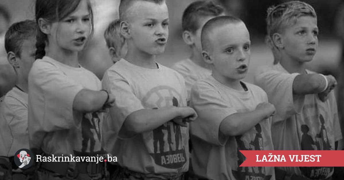 Raskrinkavanje - Viralne fotografije ne prikazuju “djecu vojnike” u ...