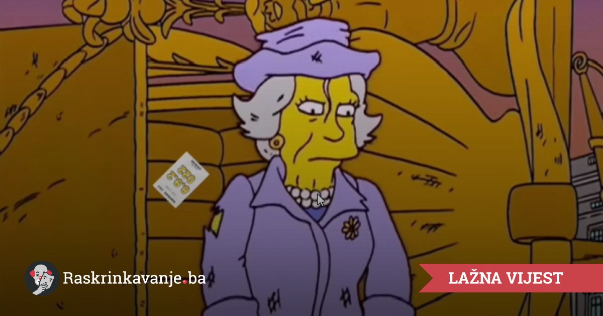 Raskrinkavanje - “Opet Simpsoni”: Lažirani kadrovi nisu dokaz da je popularna serija predvidjela ...