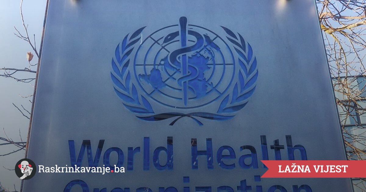 Raskrinkavanje - SZO ne “ukida sva ljudska prava” novom regulativom