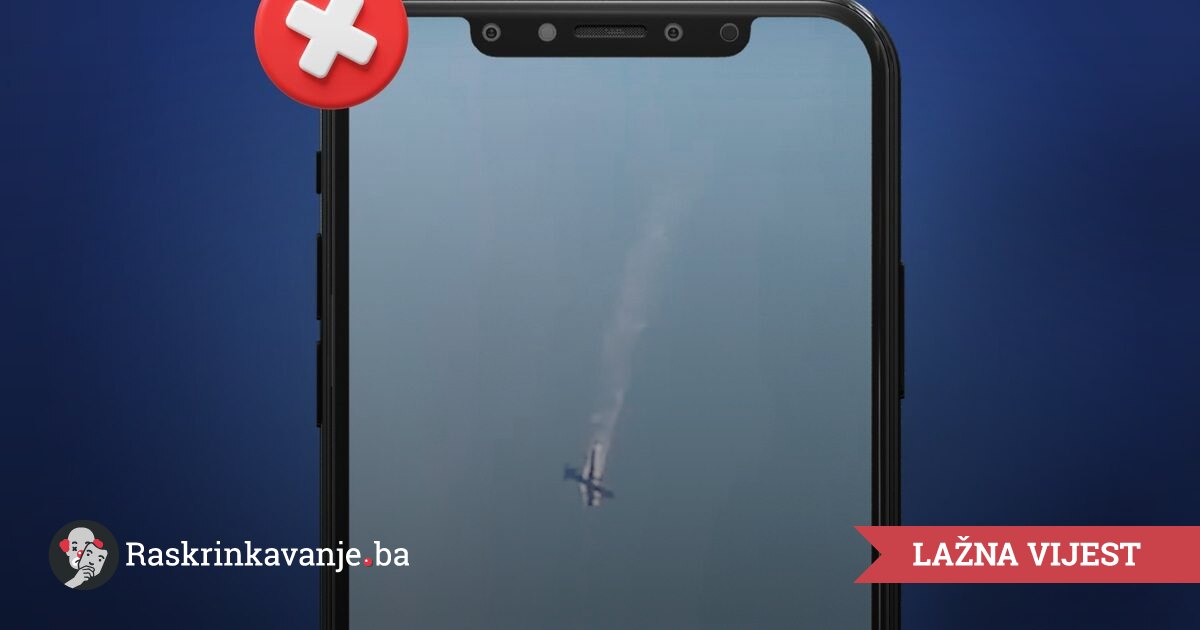 Raskrinkavanje - Video iz juna ne prikazuje avionsku nesreću u kojoj je poginuo Prigožin