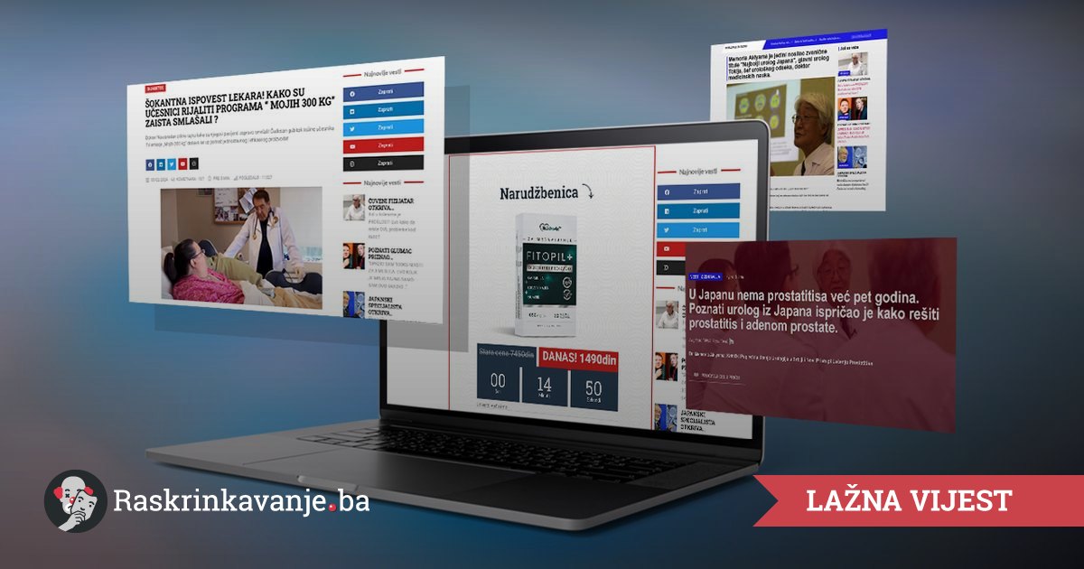 Raskrinkavanje - Izmišljene preporuke za Fitopil i PROSTATIN