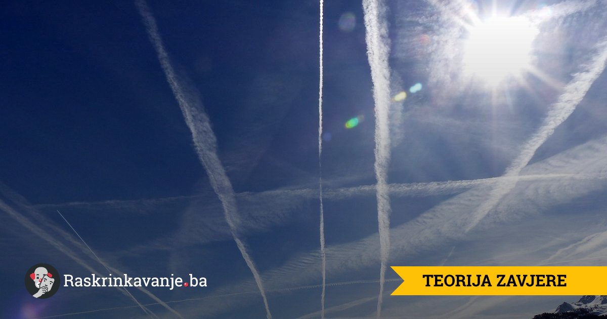 Raskrinkavanje - Avionski tragovi nisu “chemtrailsi” niti su novost na nebu