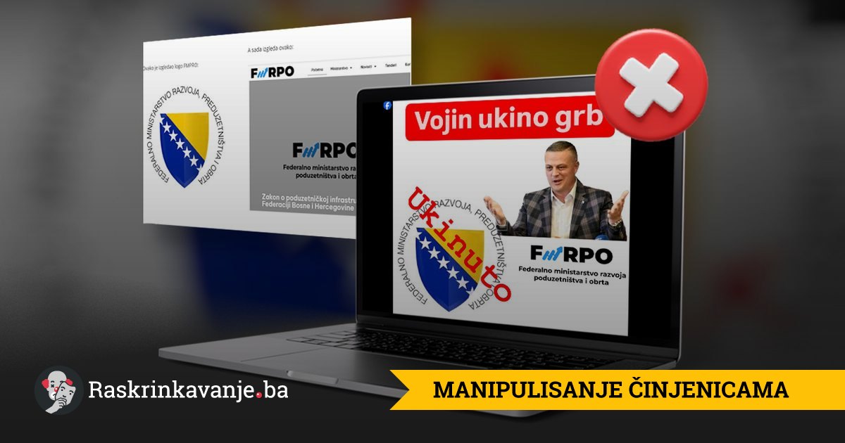 Federalni ministar nije “ukinuo” državni grb iz amblema - Raskrinkavanje