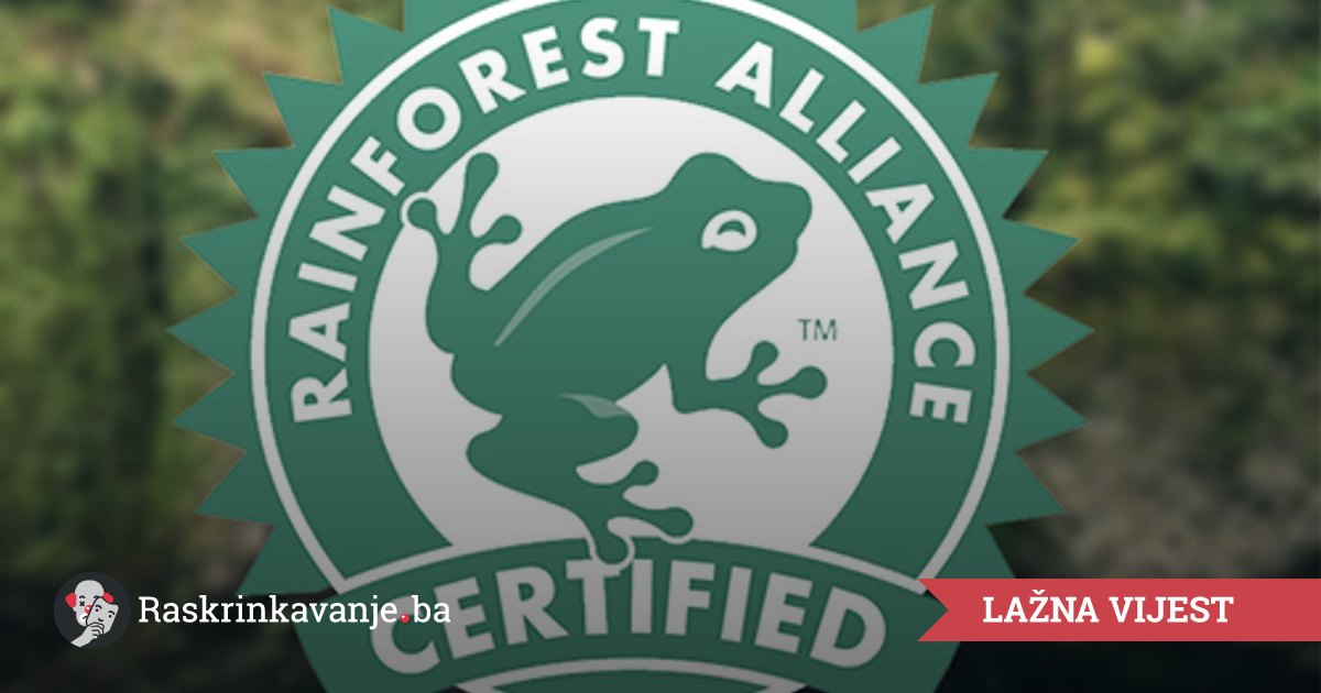 Stickers With a Green Frog Do Not Indicate Genetically Modified Food ...